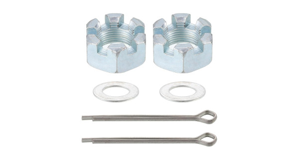 5/8" UNF Castle Hub Nut for Unbraked suspension with Flat Washer & Spit ...
